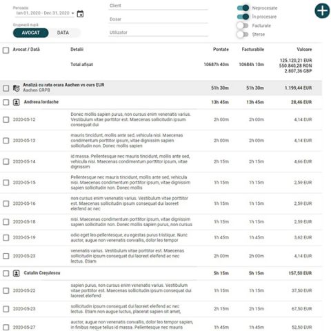 Descărcare listă pontaje | DESKLOGS
